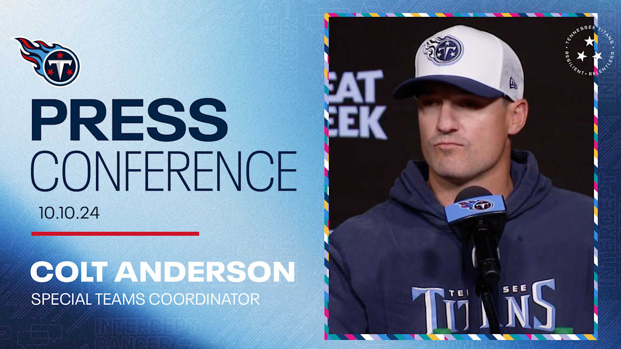 Do Better at Securing the Catch | Colt Anderson Media Availability