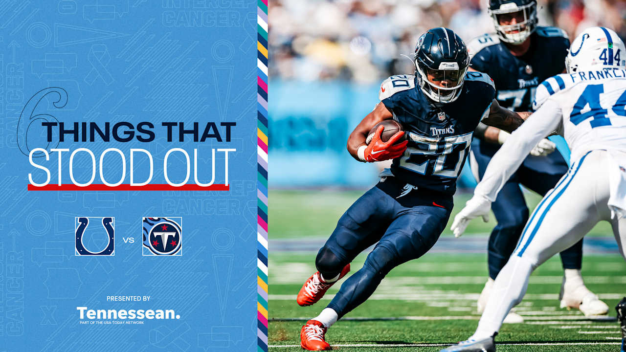 Six Things That Stood Out for the Titans in Sunday's Loss to the Colts