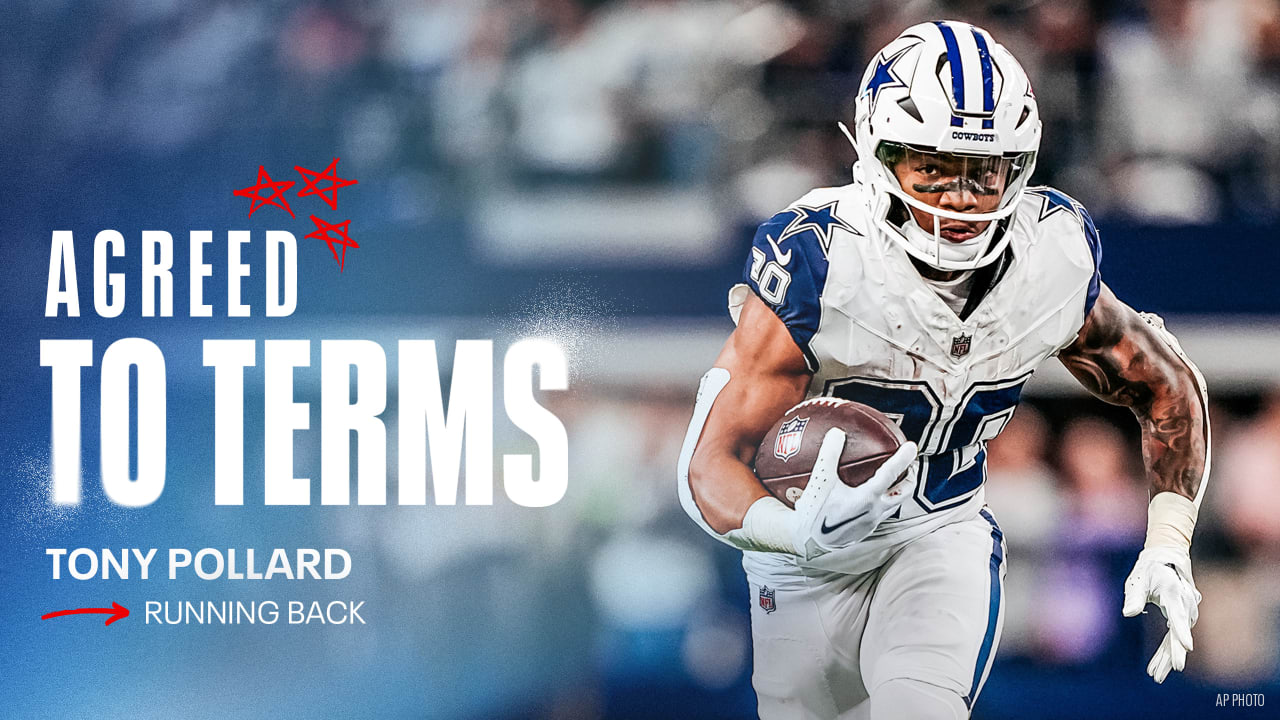 Titans Agree to Terms With RB Tony Pollard