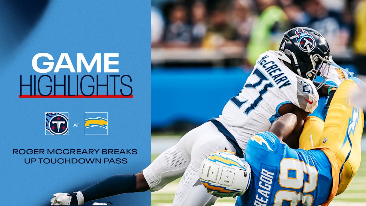 Roger McCreary Breaks Up Herbert's Would-Be 19-Yard TD Dime to Dissly ...