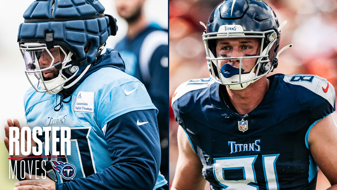 Titans Make Several Roster Moves Ahead of Sunday's Game vs the Texans