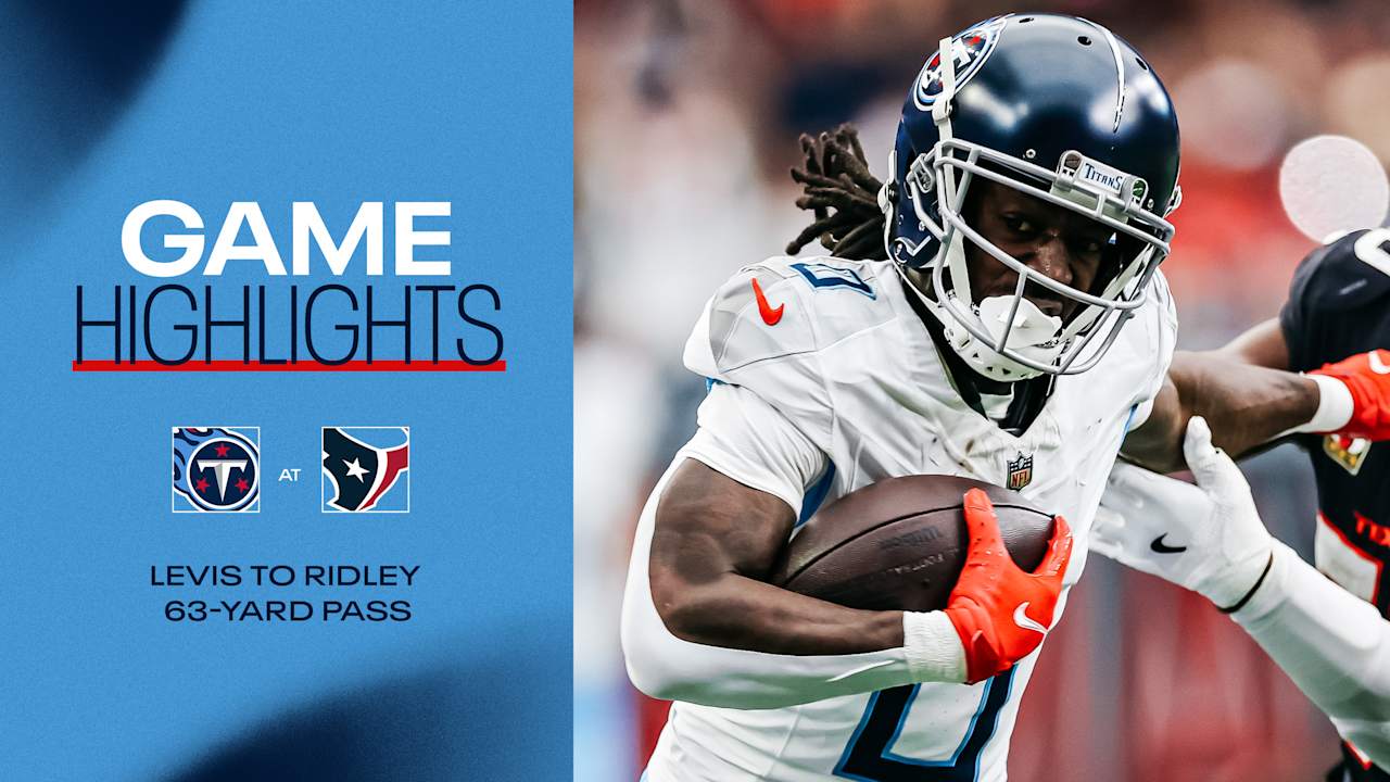 Can't-Miss Play: 63-Yard Pass! Levis to Ridley for 63-Yard Gain | Game ...