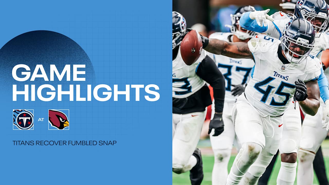 Titans Recover Cardinals Fumbled Snap | Game Highlights