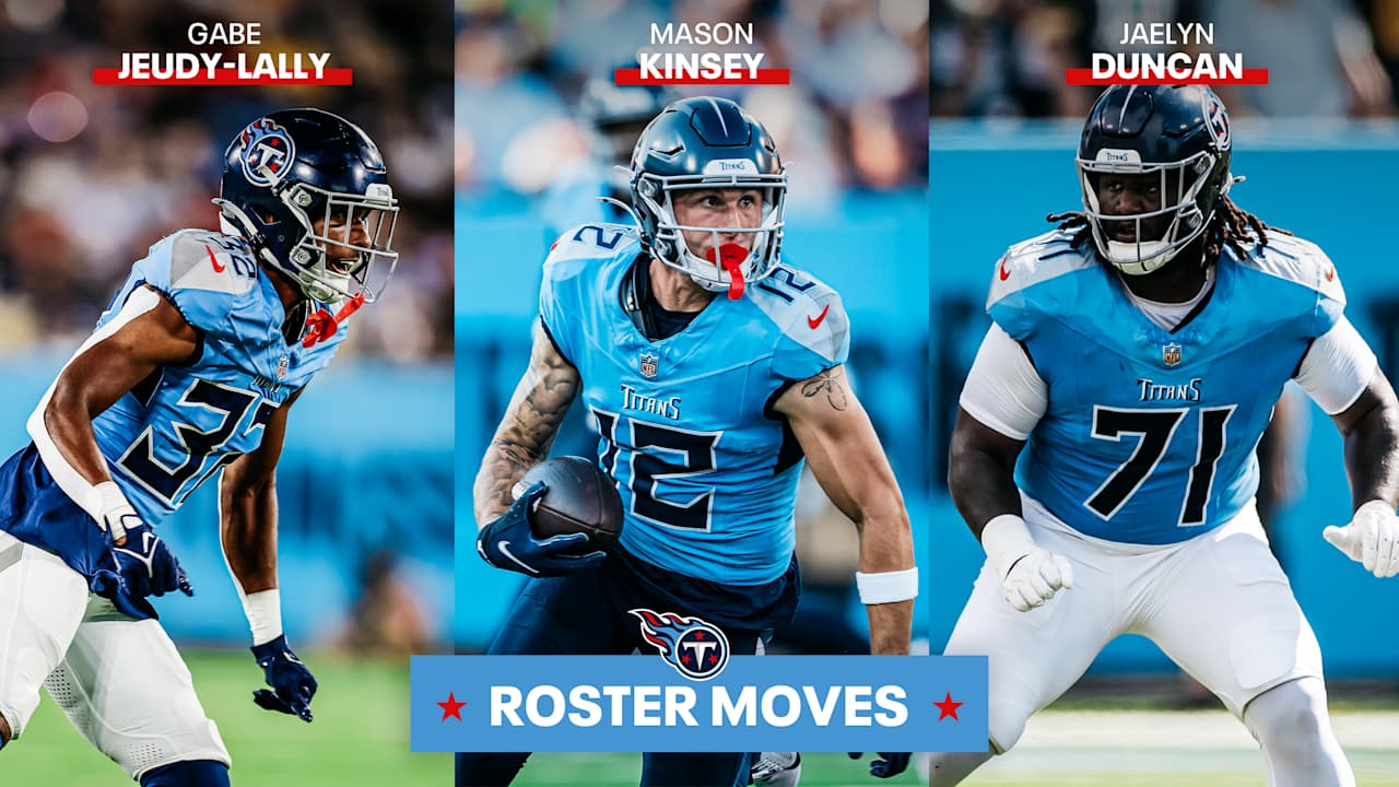 Titans Make a Flurry of Roster Moves Ahead of Sunday's Game vs the Lions