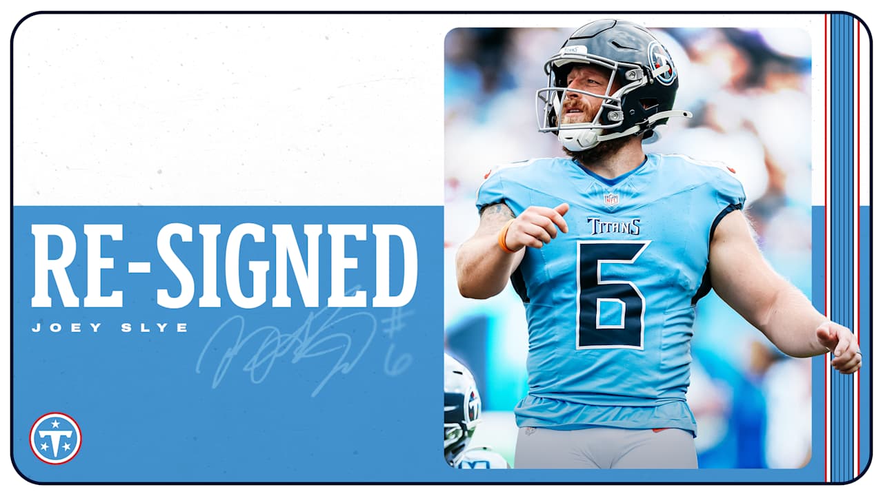 Titans Re-Sign Kicker Joey Slye to One-Year Deal