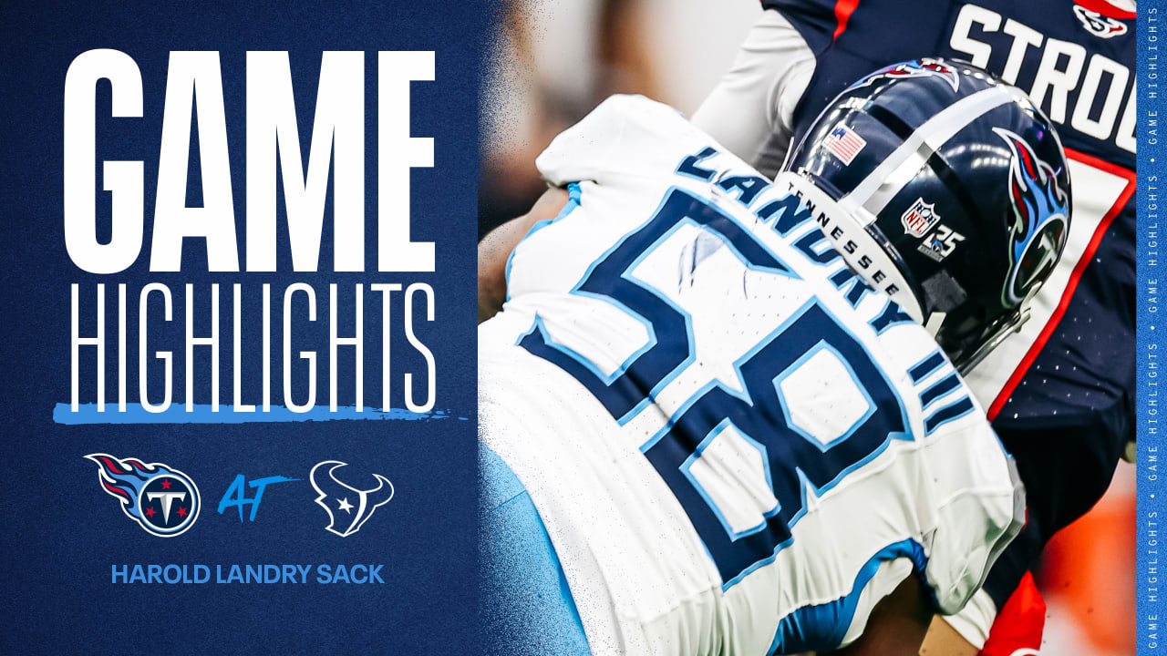 Harold Landry Wraps Up C.J. Stroud for Third-Down Sack | Game Highlights