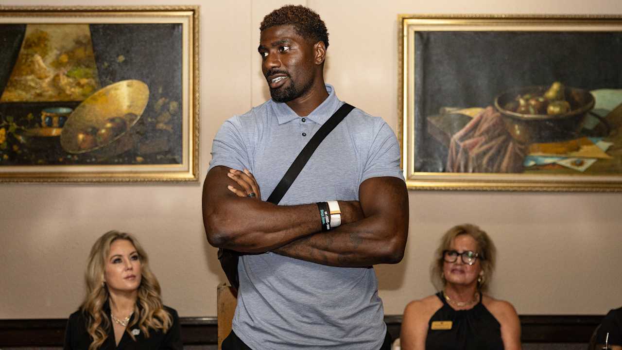 Photos: Juwan Johnson, Jen Hale dine with Touchdown Club of New Orleans