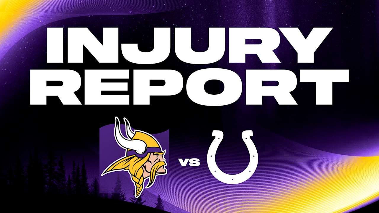 Final Vikings vs. Colts Week 9 Injury Report