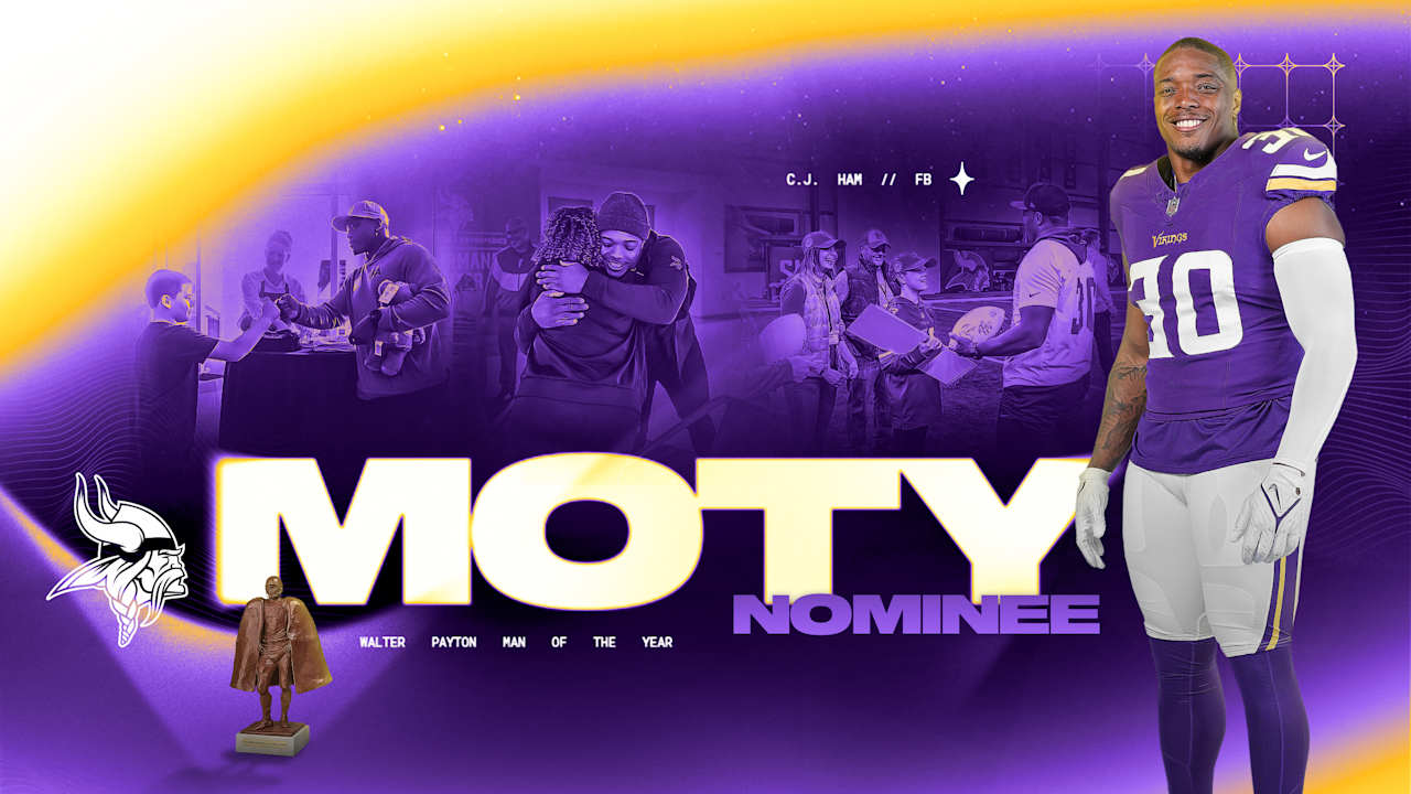 ‘Blessed to be a Blessing’: C.J. Ham Named Vikings 2024 Walter Payton ...