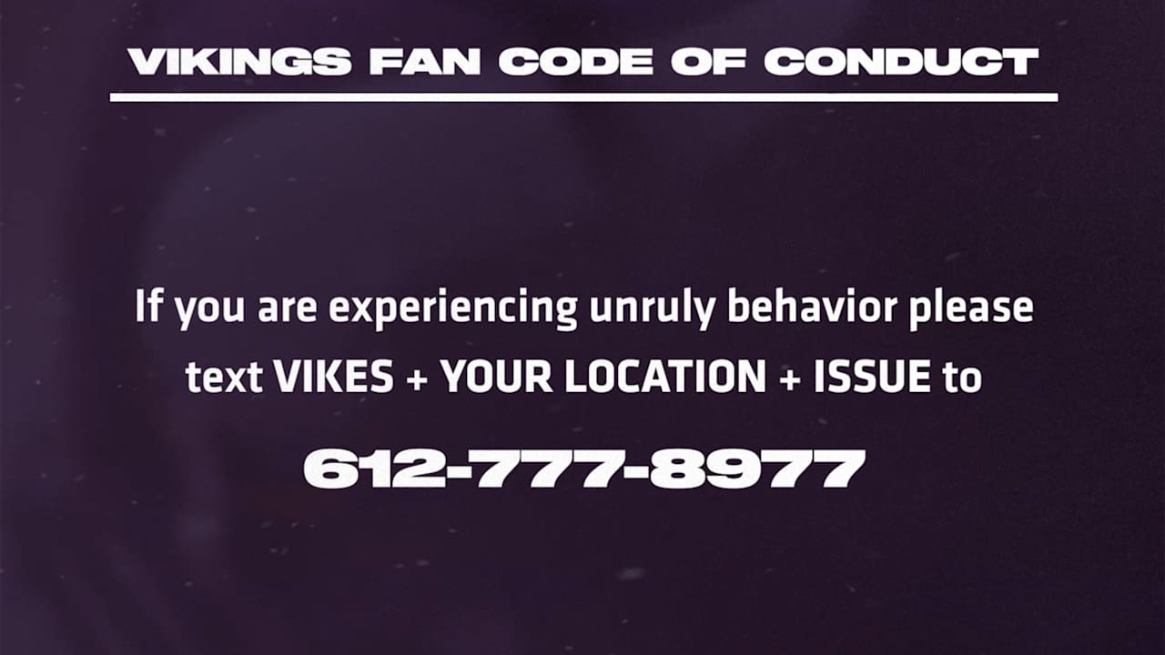 Vikings Fan Code of Conduct