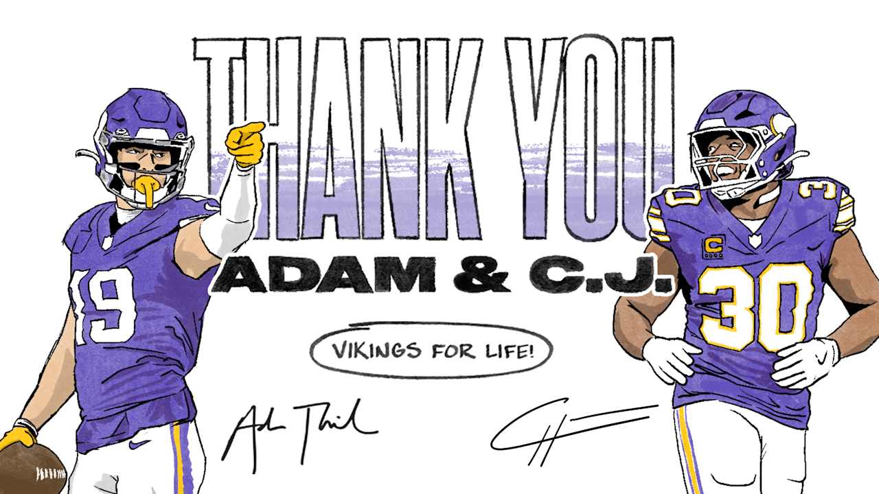 Former Teammates & Coaches Thank Vikings Legends C.J. Ham & Adam Thielen
