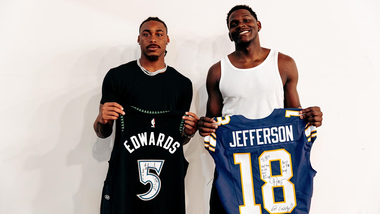 Behind-the-Scenes: Justin Jefferson and Anthony Edwards Photoshoot