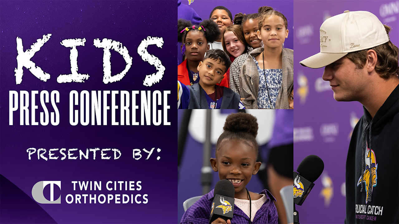 Kids Press Conference: Young Reporters Interview Vikings Players