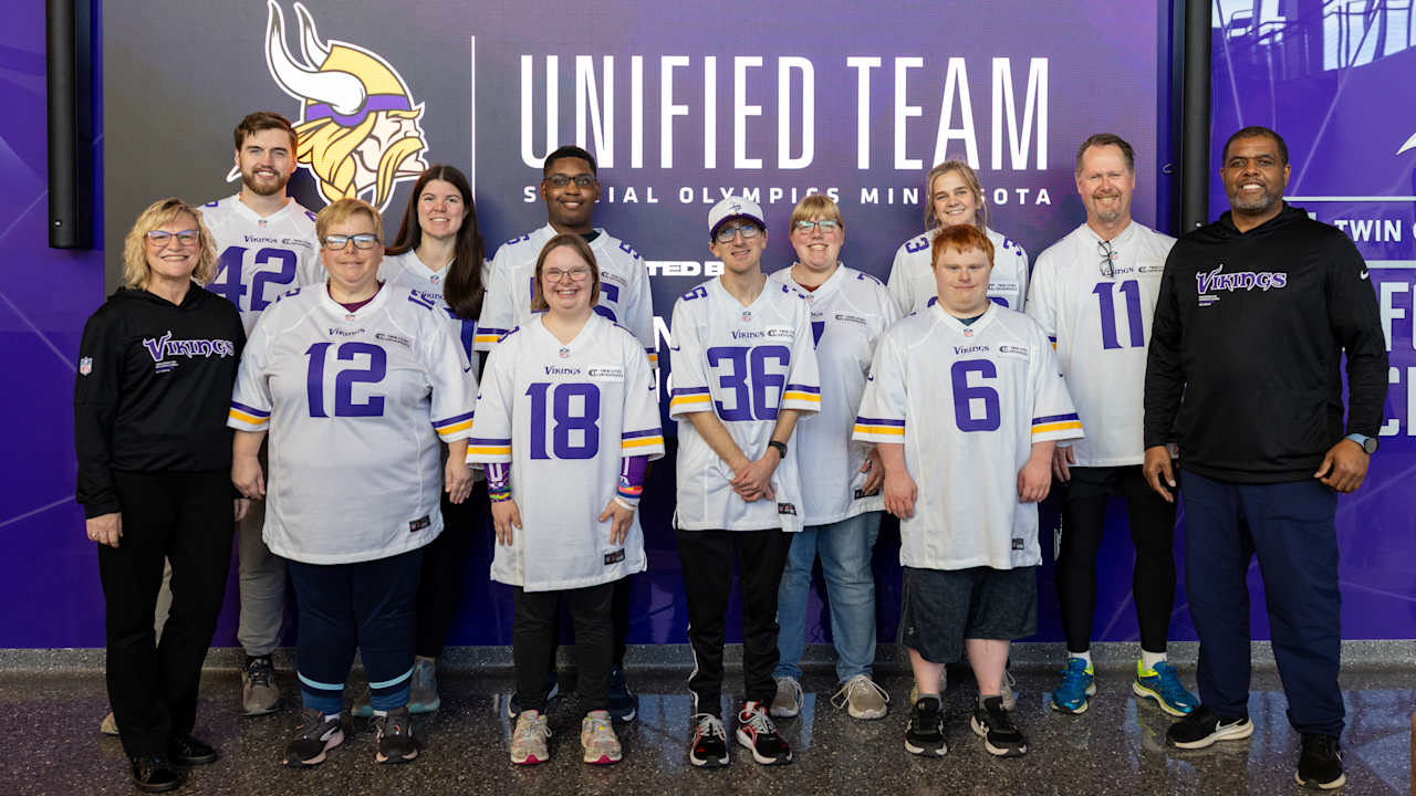 Vikings Unified Flag Football Team Practice & Hold Press Conference