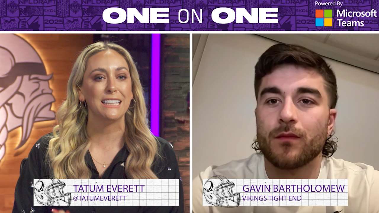 Gavin Bartholomew Talks Being Drafted by Vikings, Playing with Jordan ...