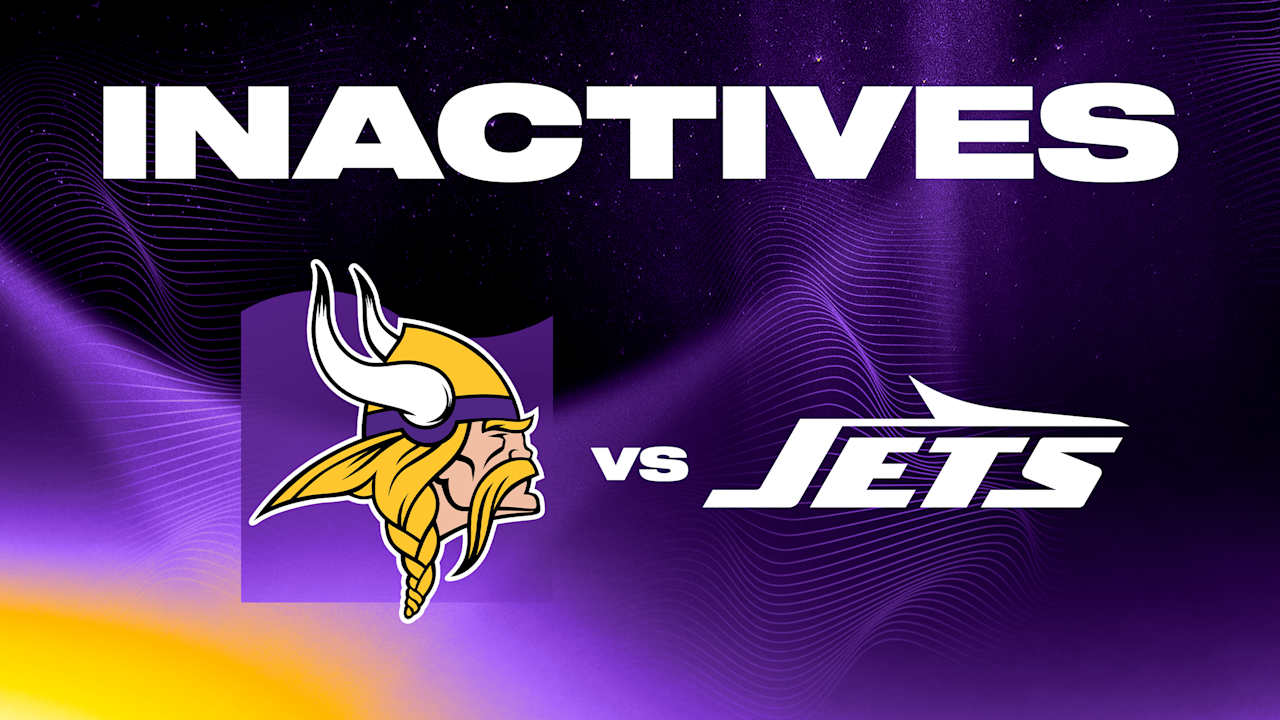 Vikings vs. Jets Inactives for Week 5 of 2024