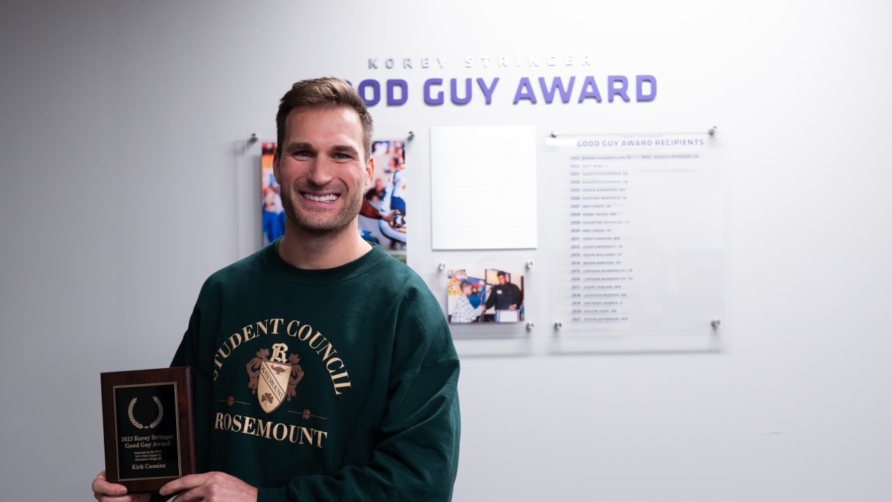 Kirk Cousins Named 2023 Korey Stringer Media Good Guy