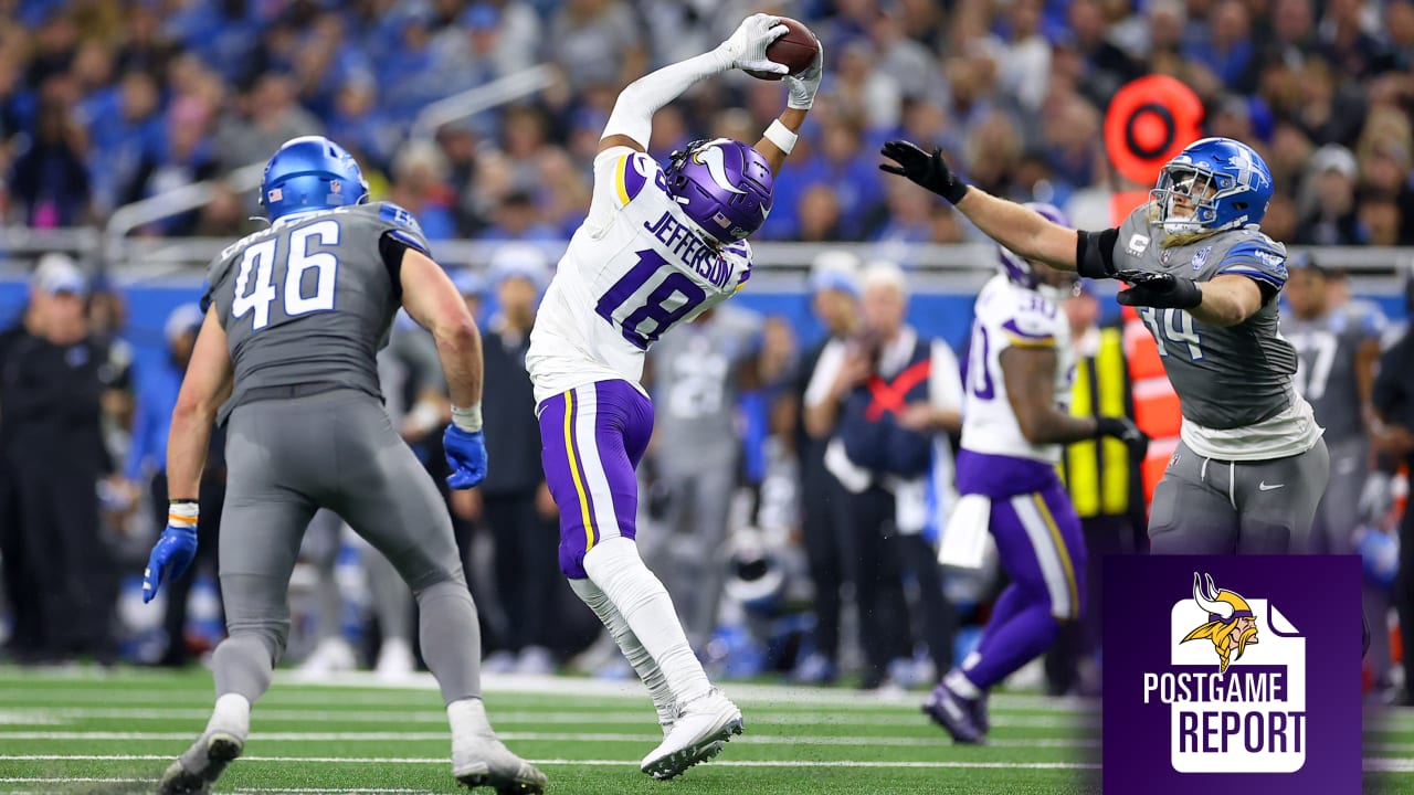 Vikings Postgame Report: The Vikings Finalize Their Season In Detroit ...