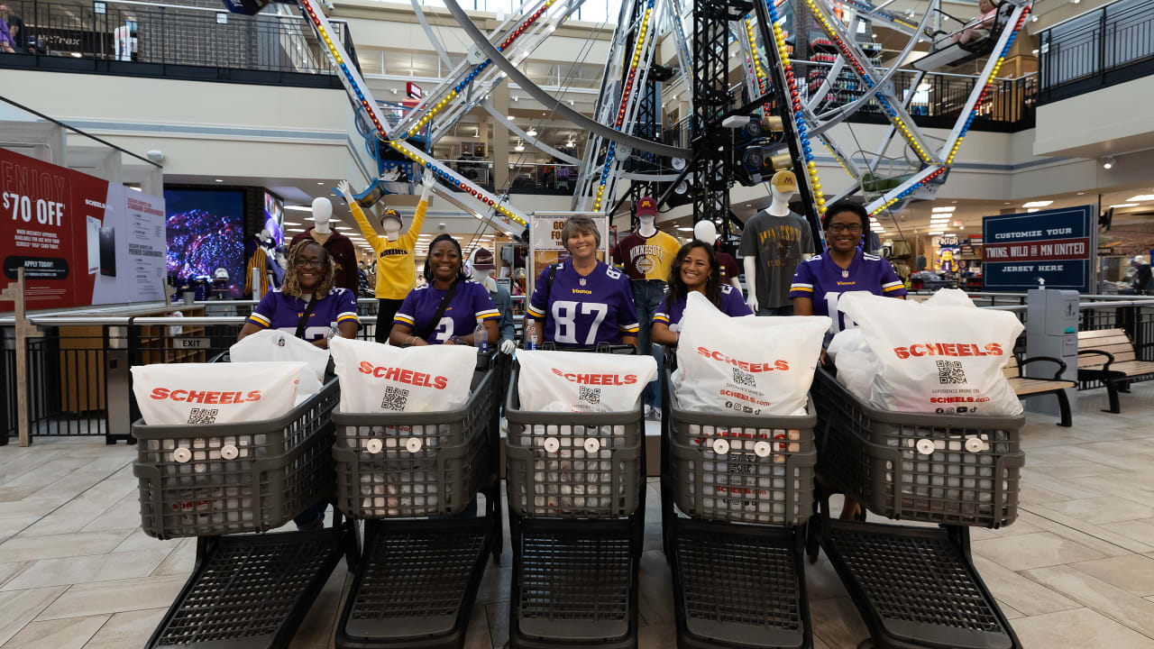 Vikings Moms, Sons & SCHEELS Help Youth Go Back to School