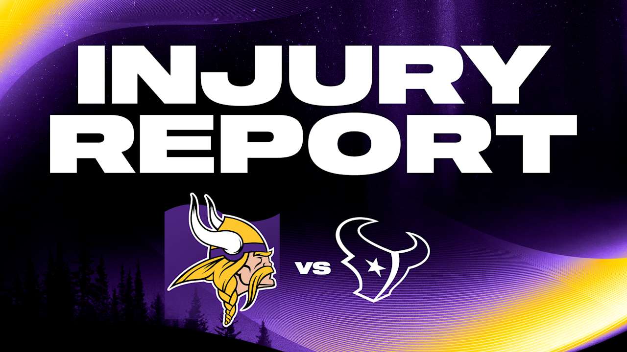 Final Vikings vs. Texans Week 3 Injury Report