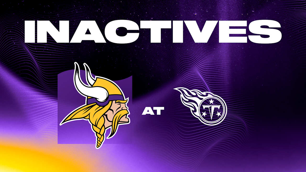 Vikings at Titans Inactives for Week 11 of 2024