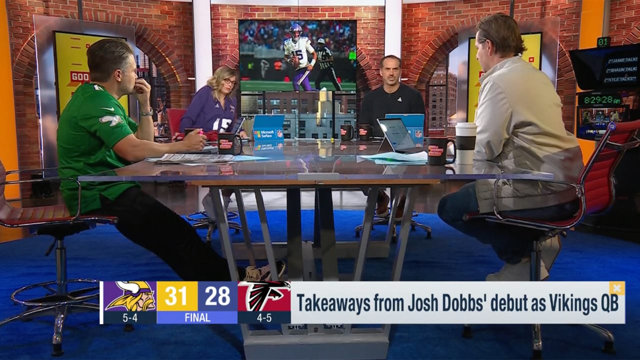 GMFB: Breaking Down Joshua Dobbs' Debut As The Vikings QB