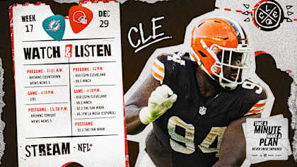 Browns vs. Dolphins How to Watch Listen Live Stream