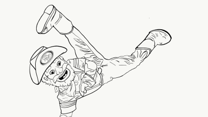 forty niners coloring book pages